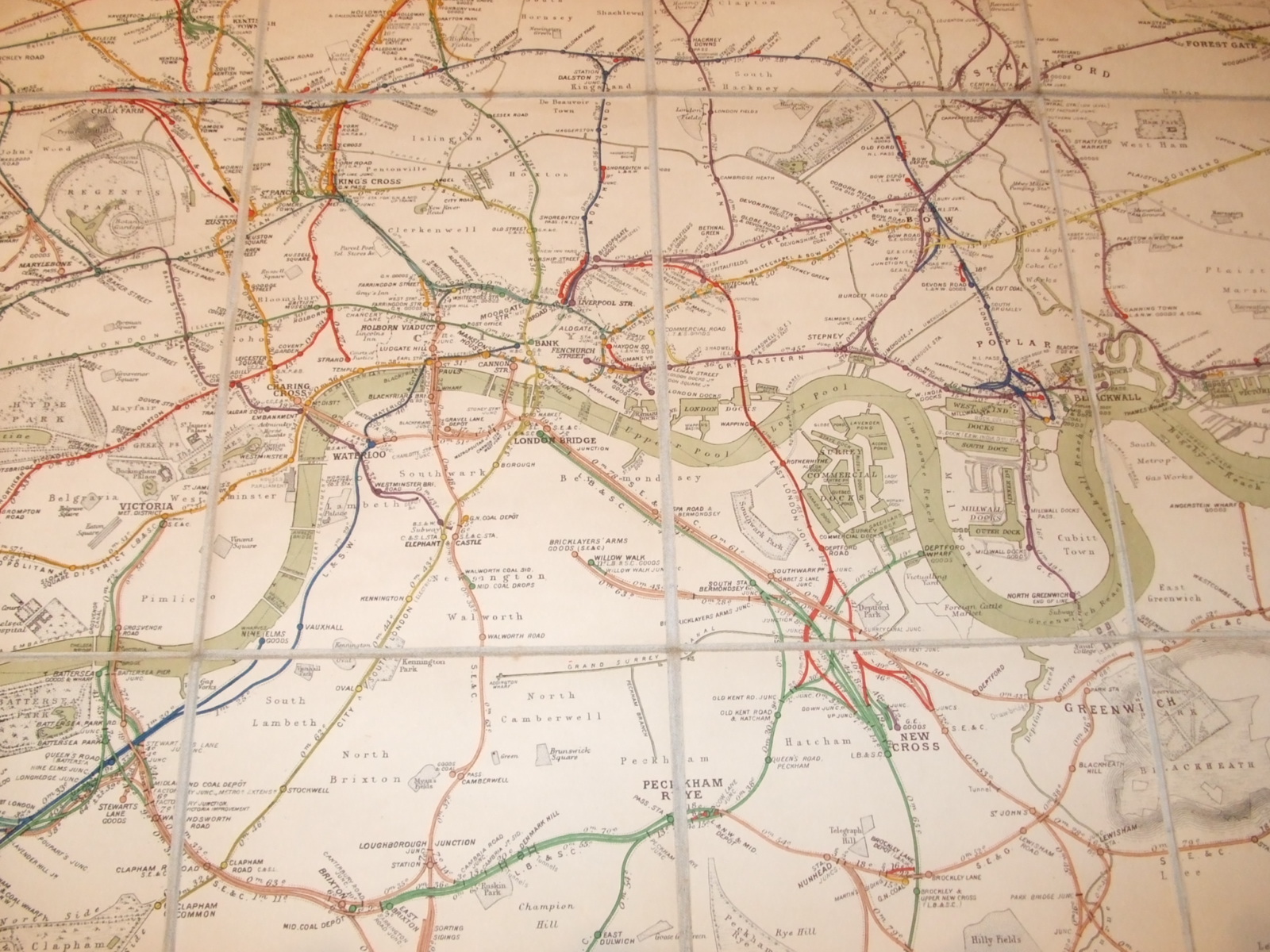 Official Railway Map of London and Its Envirions Prepared and Published ...
